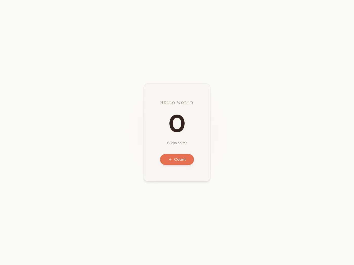 Hello Counter App