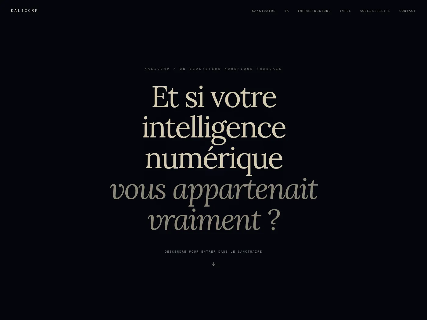 Kalicorp Story Website