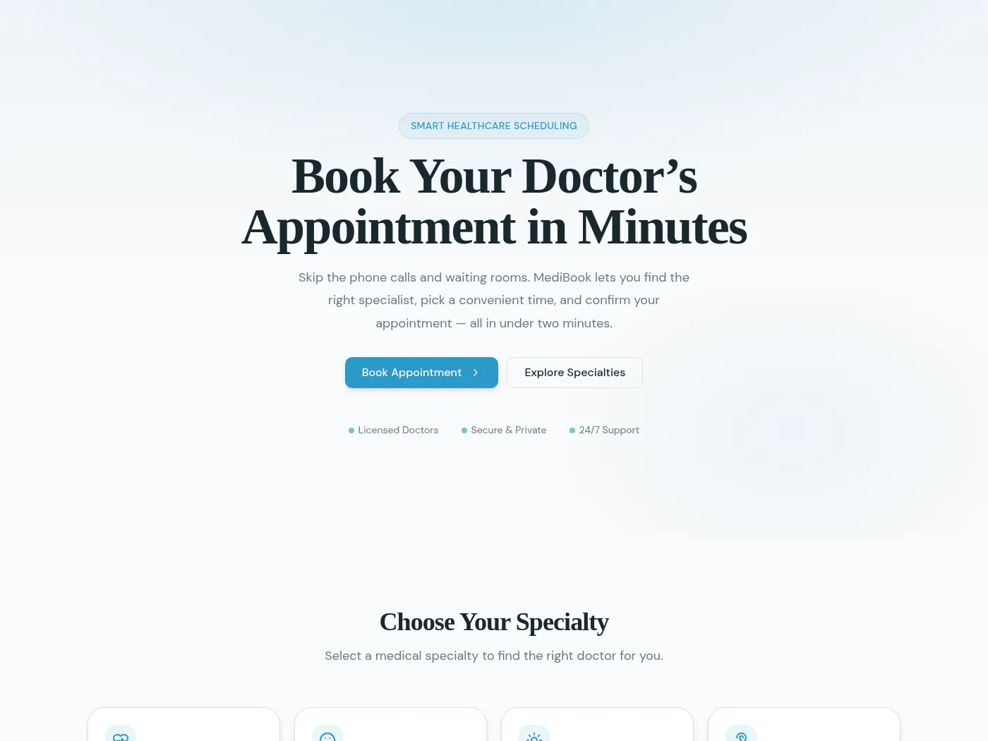 MediBook Scheduler