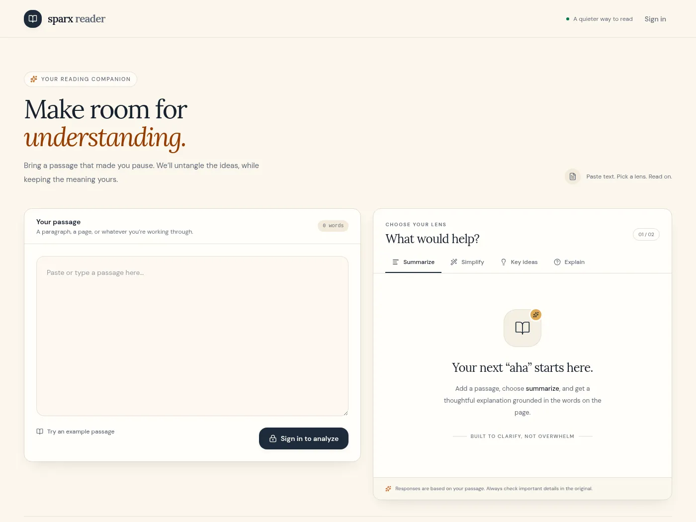 Sparx Reader AI