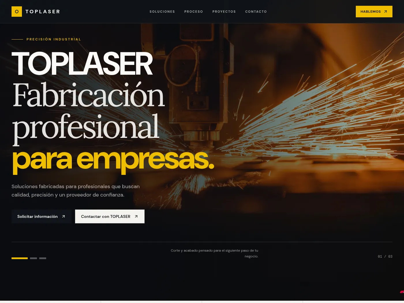 TOPLASER Pro Corporate Site