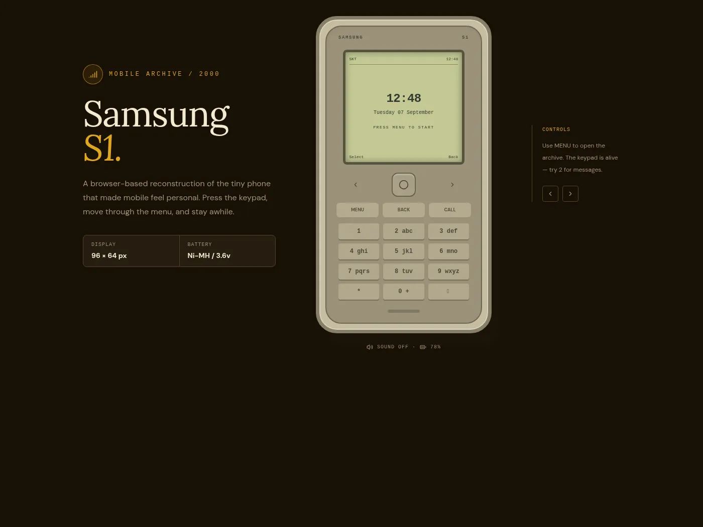 Samsung S1 Simulator