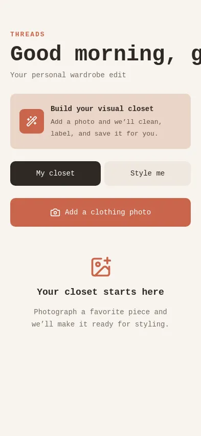 Virtual Closet Stylist