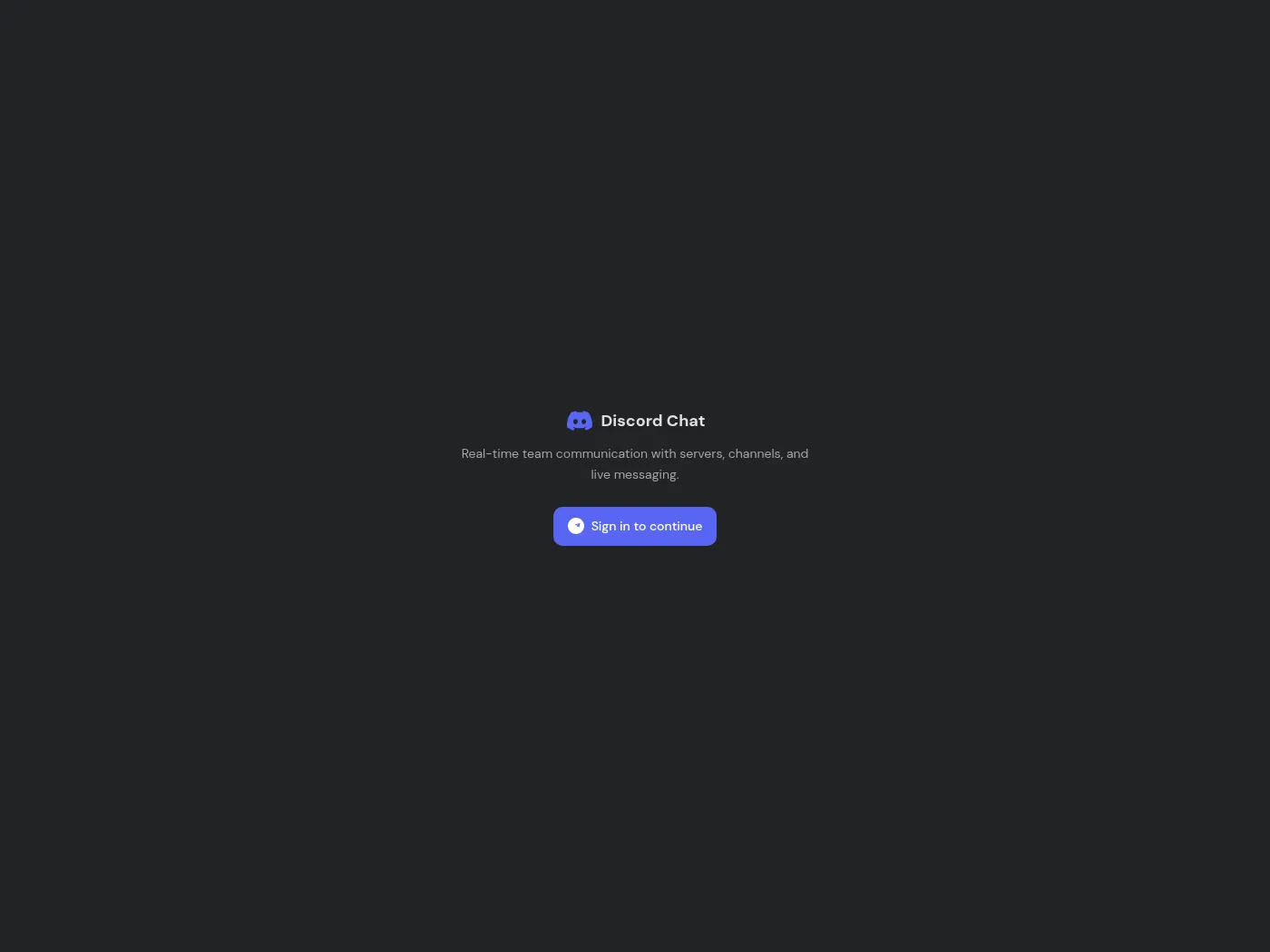 Discord Replica Chat