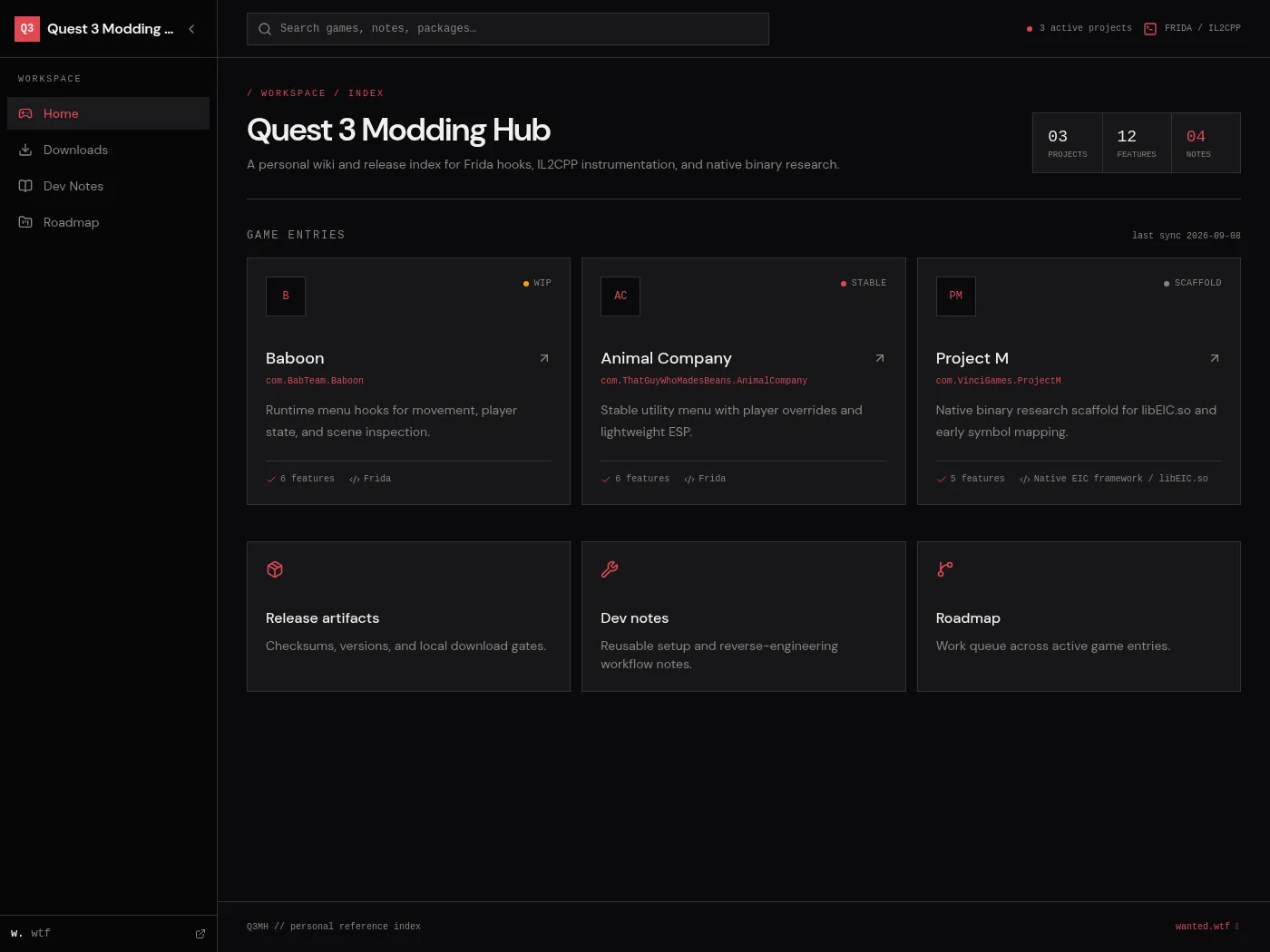 Quest 3 Modding Hub