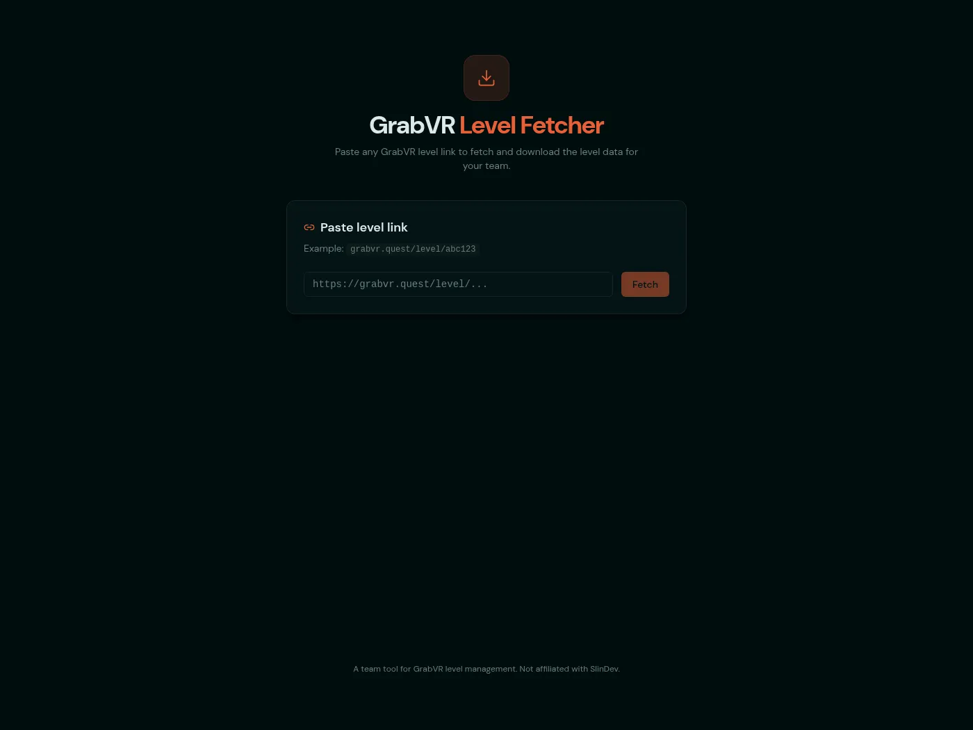 GrabVR Level Fetcher