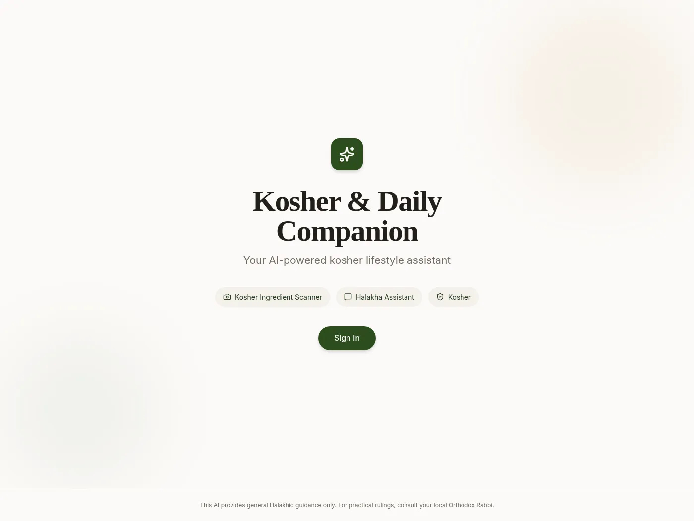 Kosher & Daily Companion