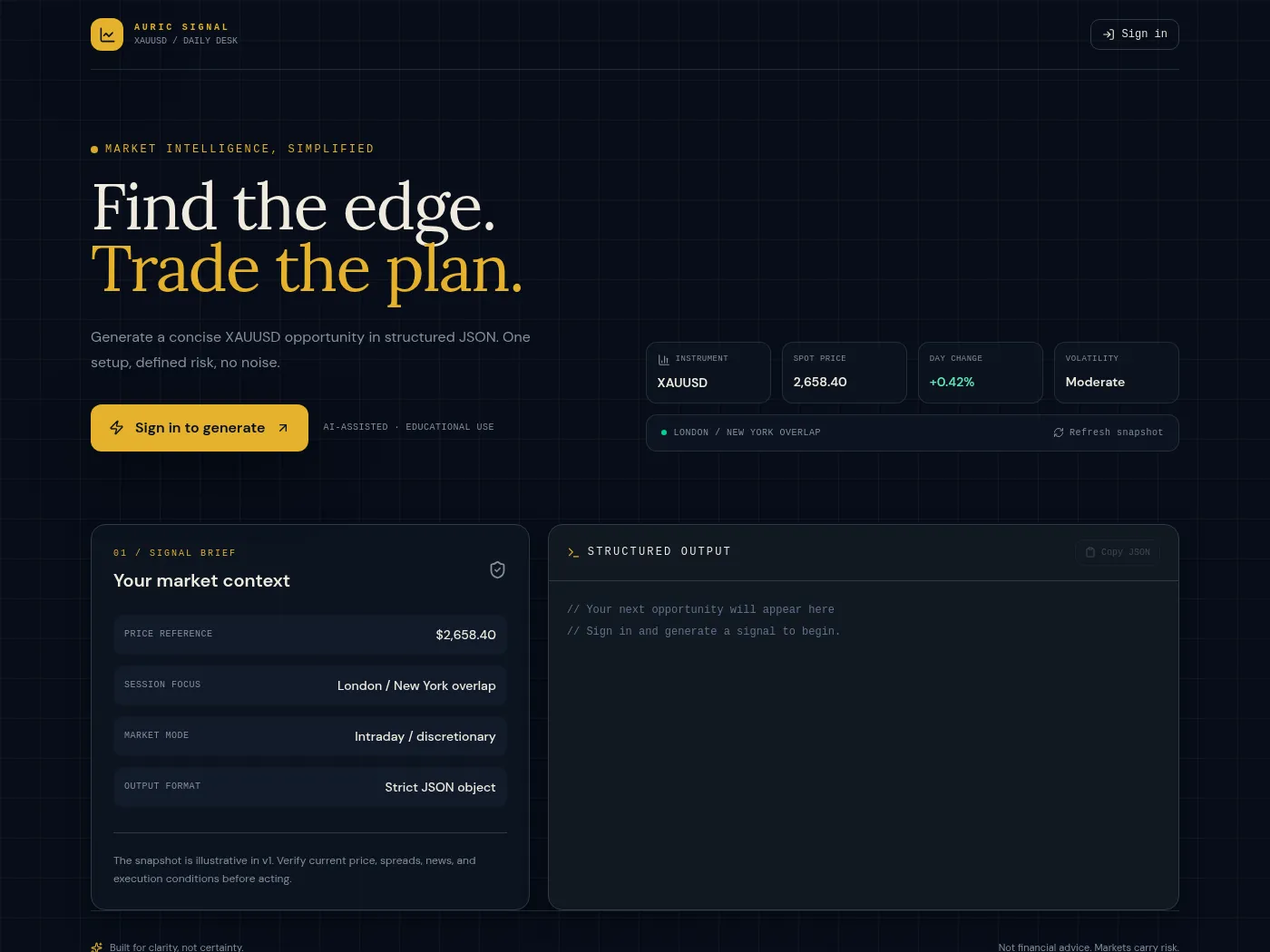 Gold Trade Signal Bot