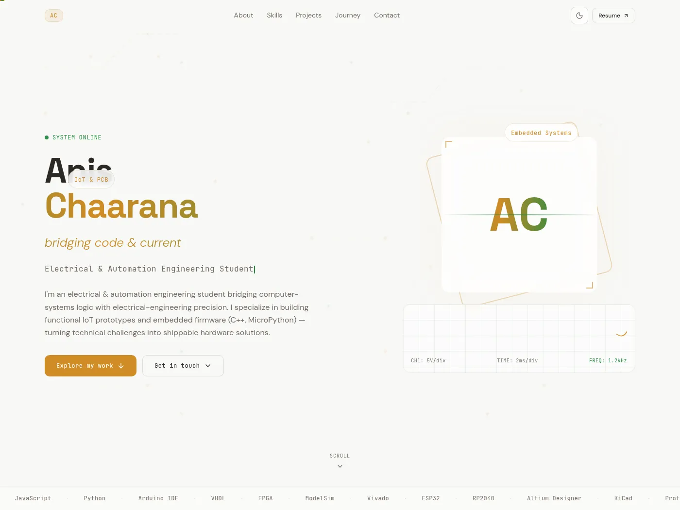 ElectroStart Portfolio