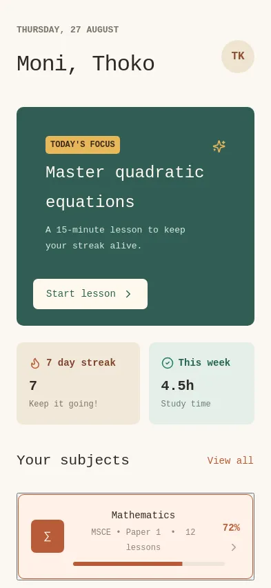 Malawi Study App