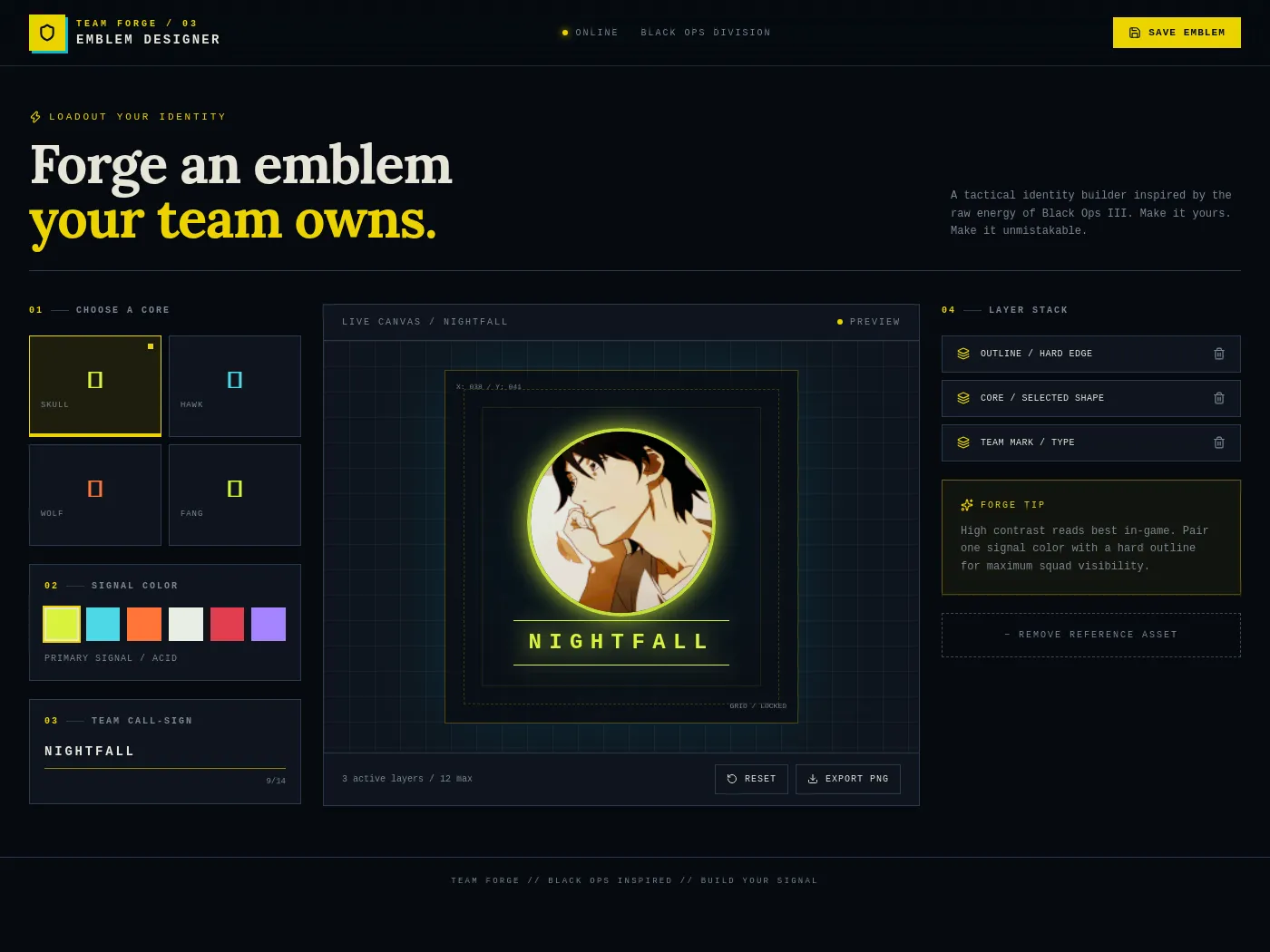 COD Emblem Designer