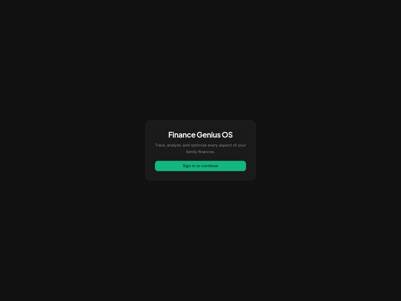 Finance Genius OS
