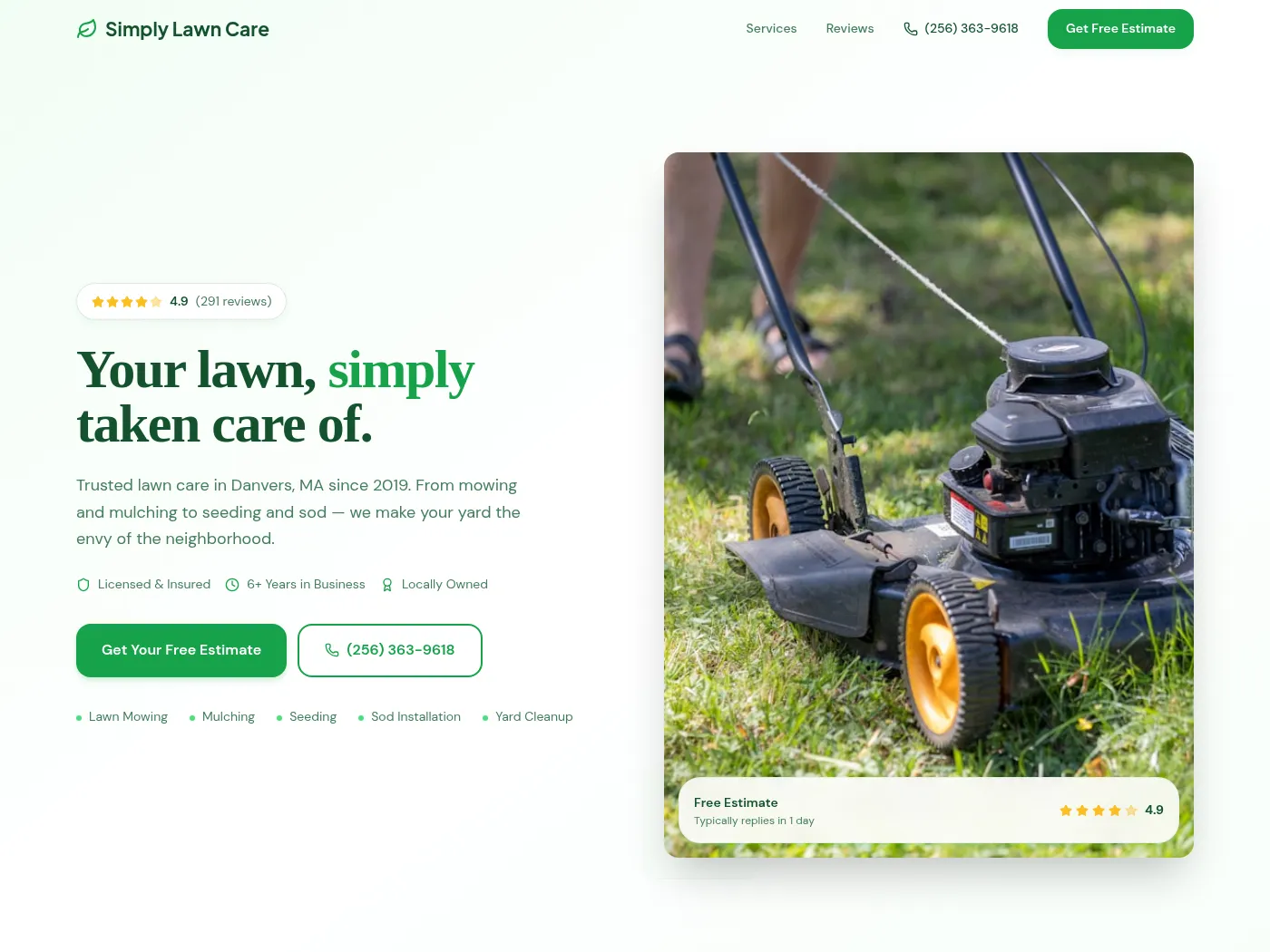 Simply Lawn Care Site