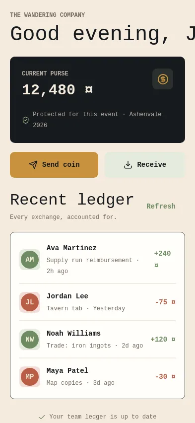 LARP Wallet App