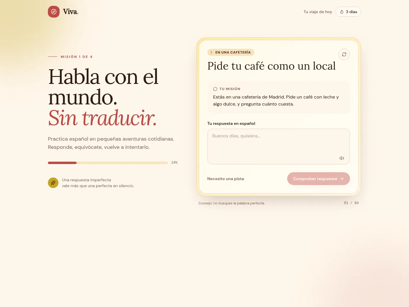 Scenario Spanish Learner