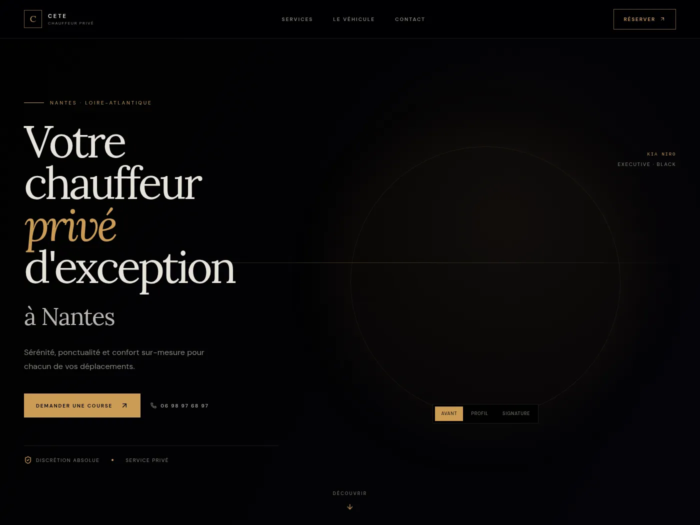 CETE Chauffeur Luxe Site