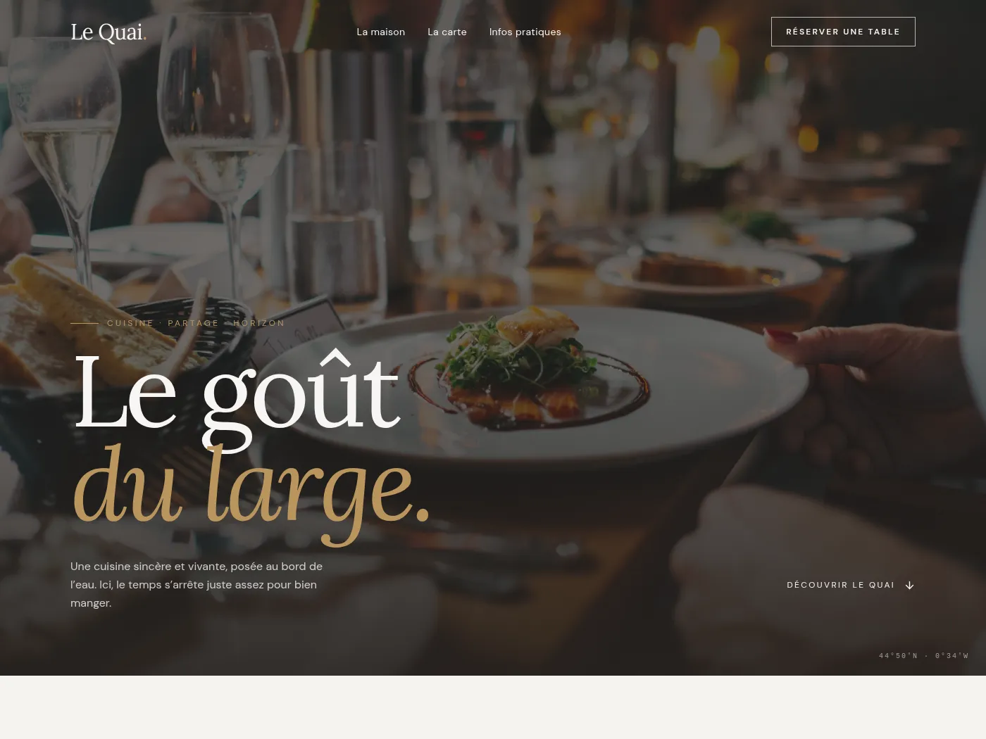 Le Quai Restaurant Site