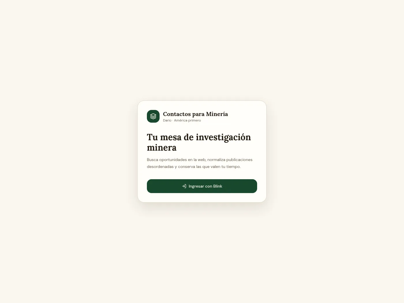 Contactos Minería Dario
