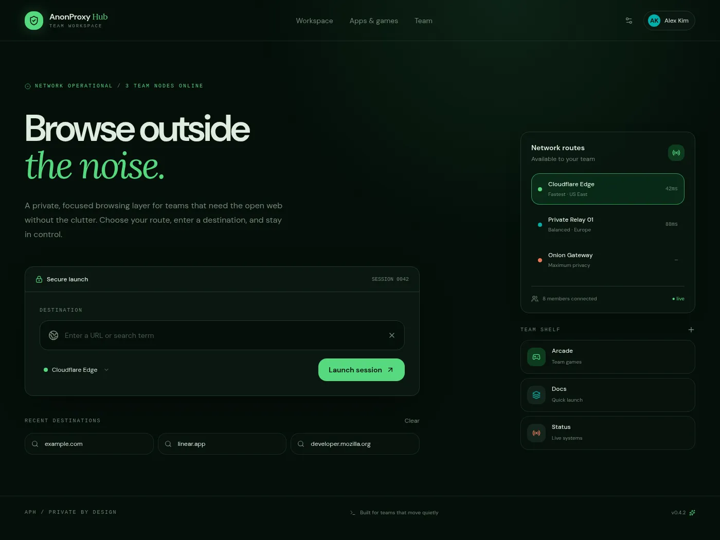 AnonProxy Hub
