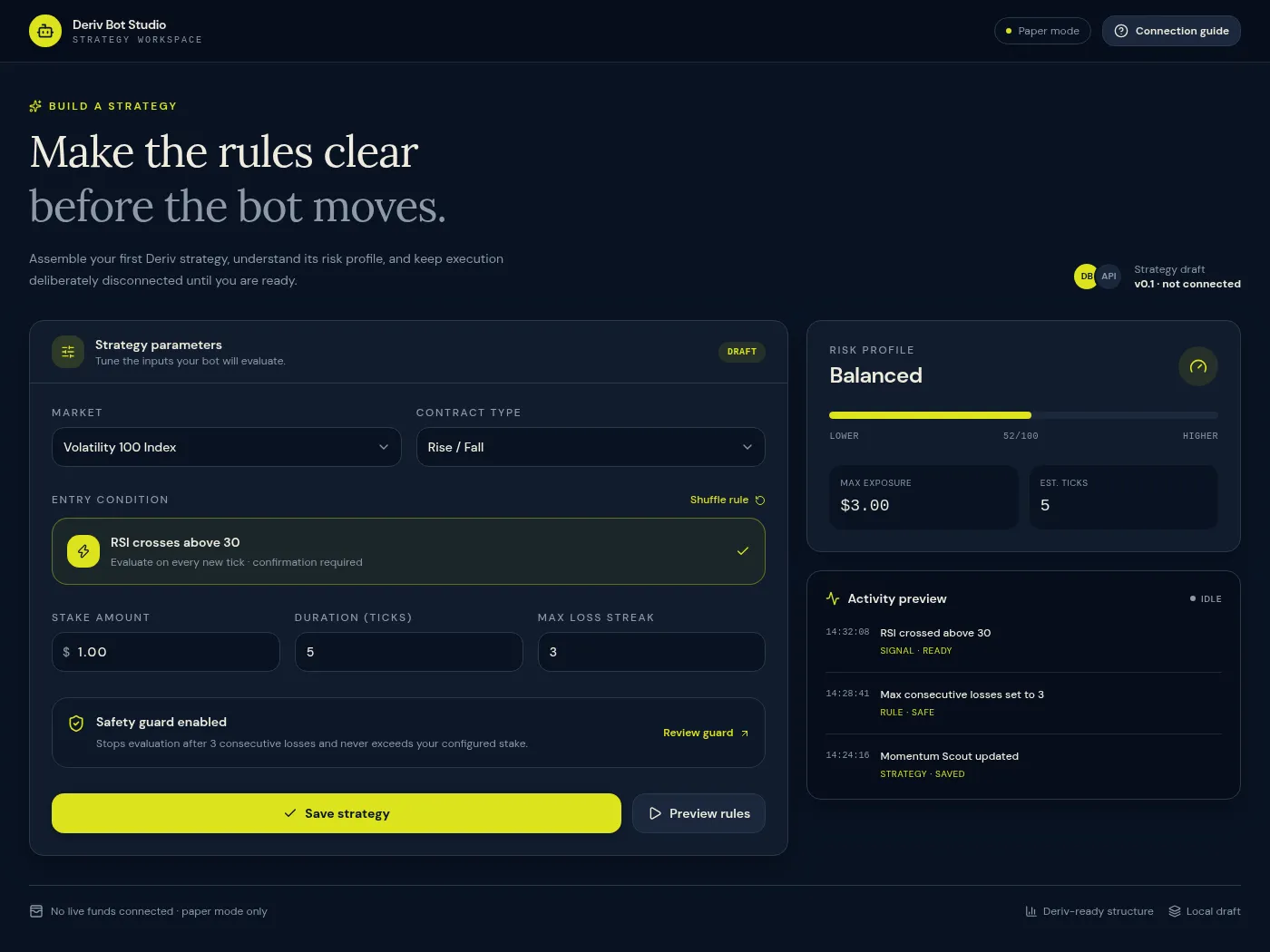 Deriv Trading Bot Launcher