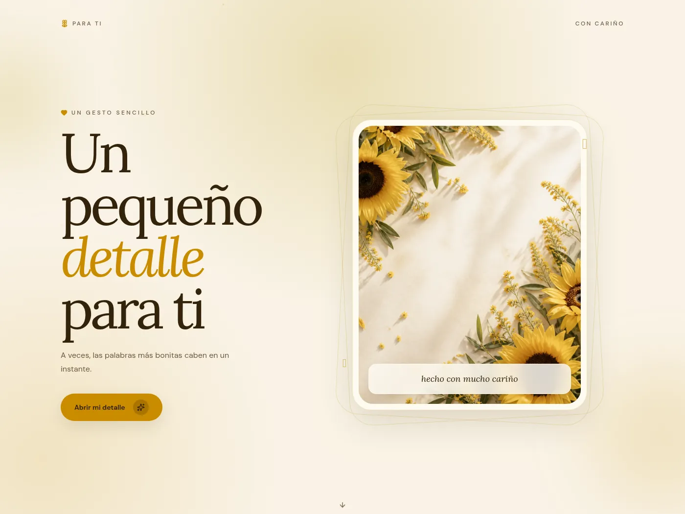 Sunflower Love Page