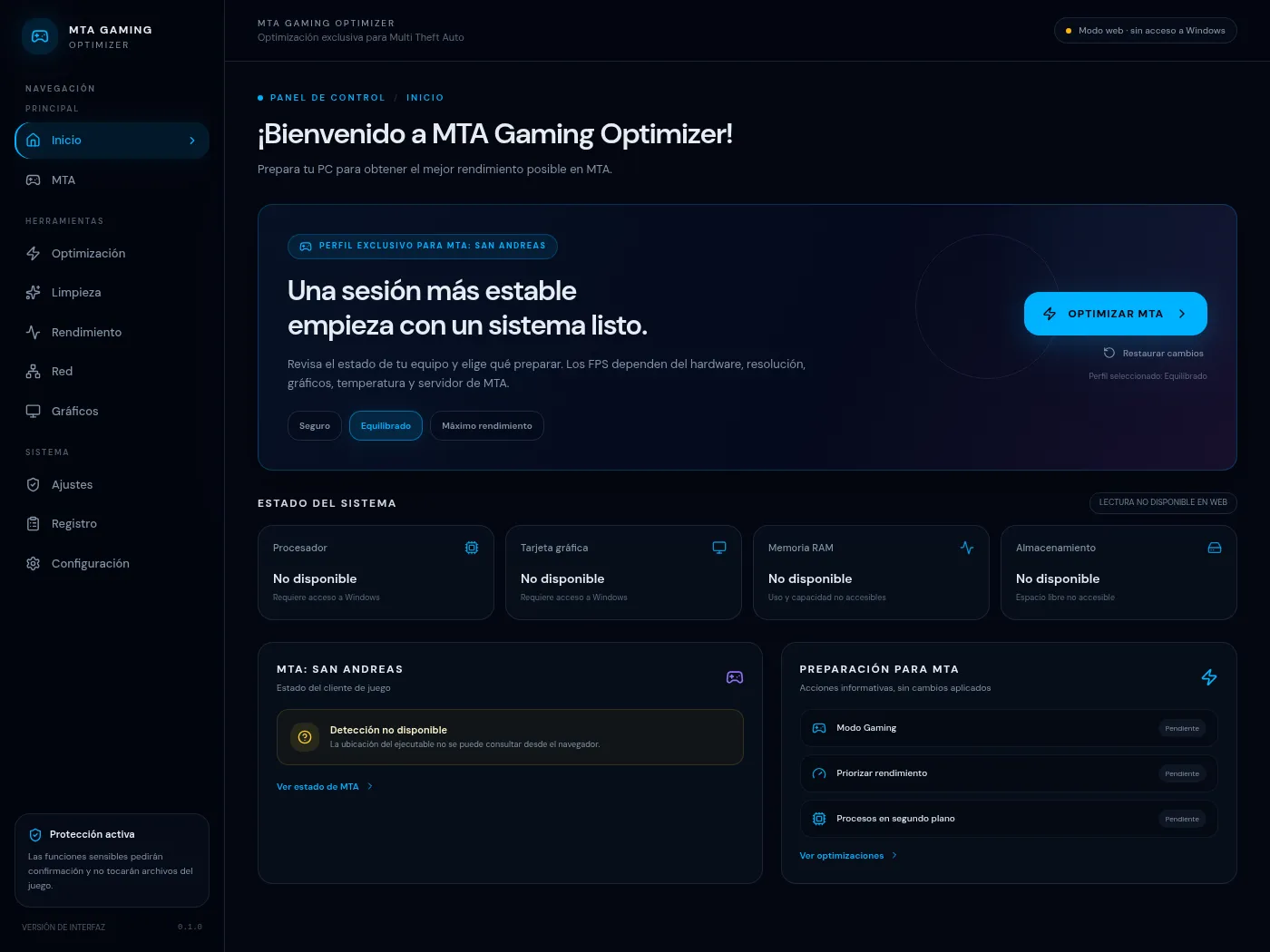 MTA Gaming Optimizer