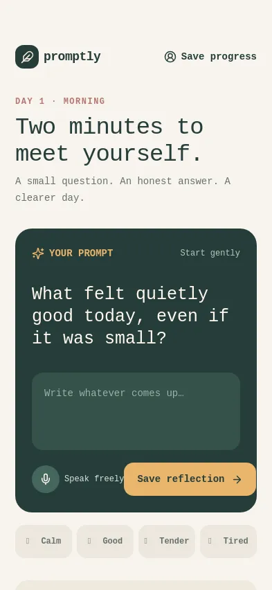 Promptly Journal