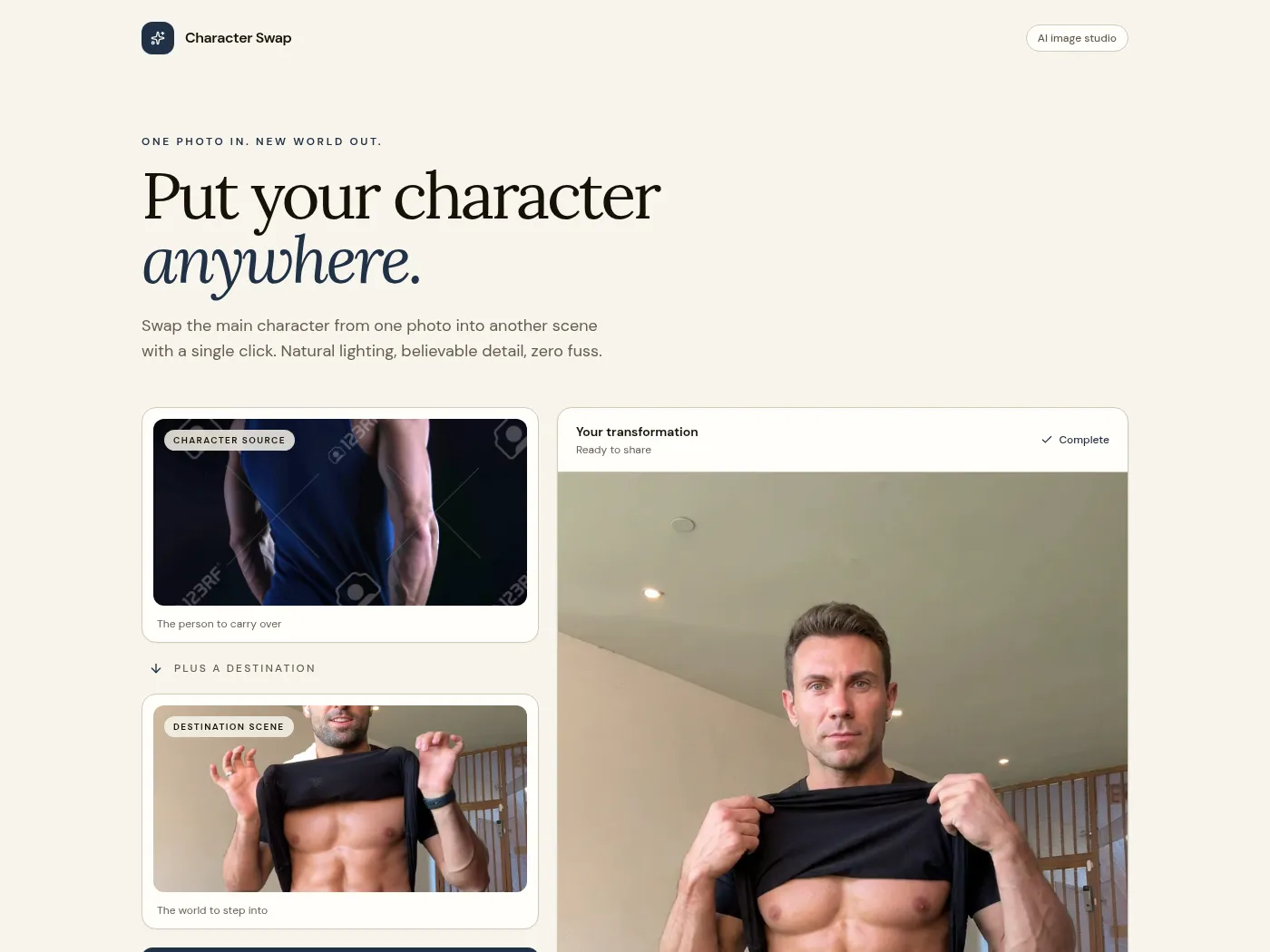 Photo Character Swapper