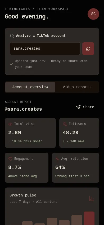 TikInsights Mobile