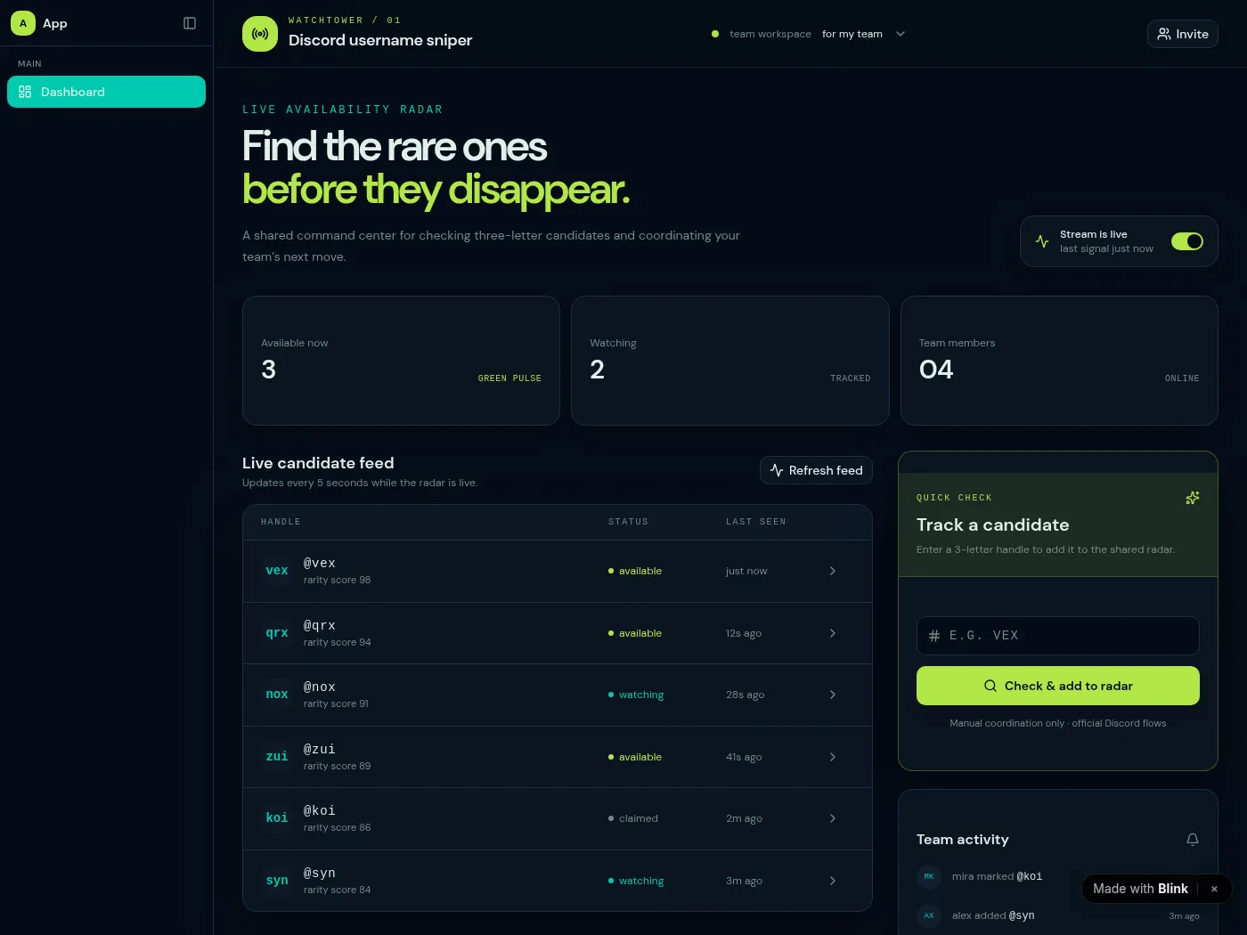 Discord Username Sniper