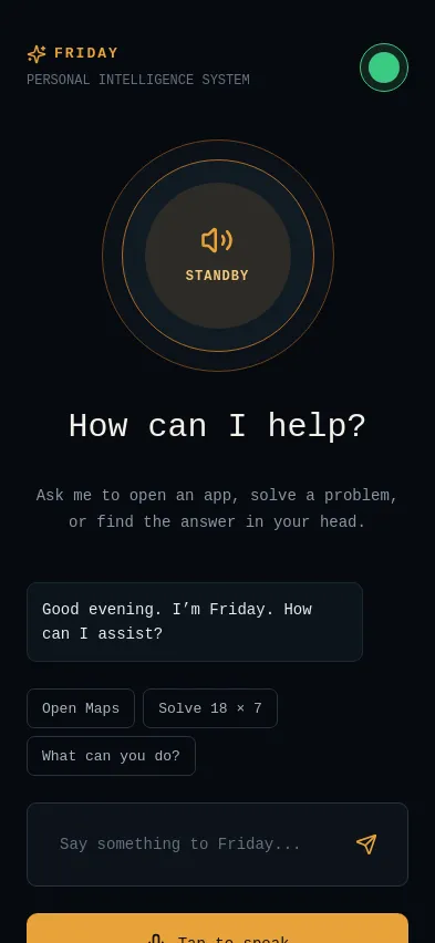 Friday AI Companion