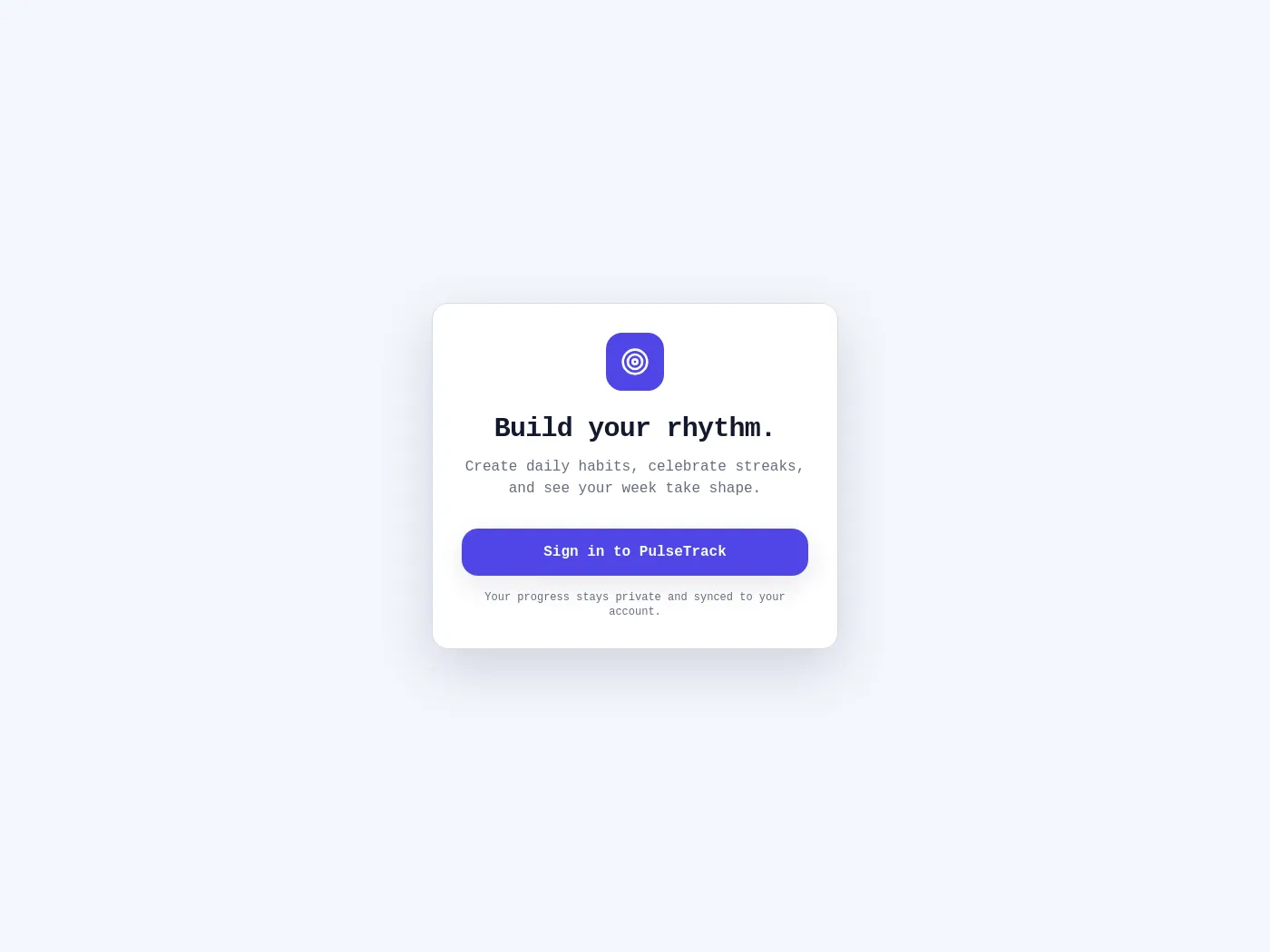 PulseTrack Habit Tracker