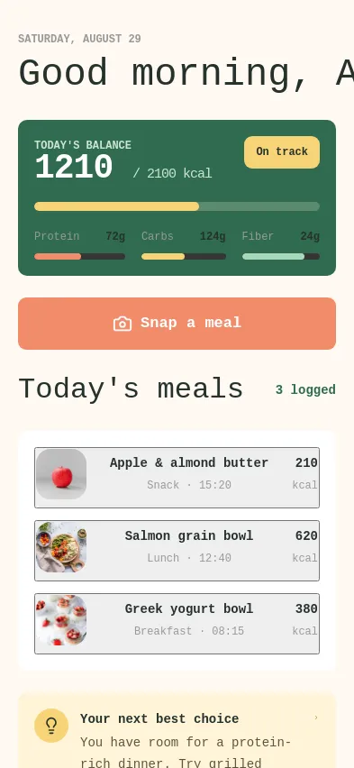 SnapDiet Tracker