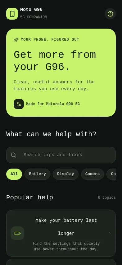 Moto G96 Companion