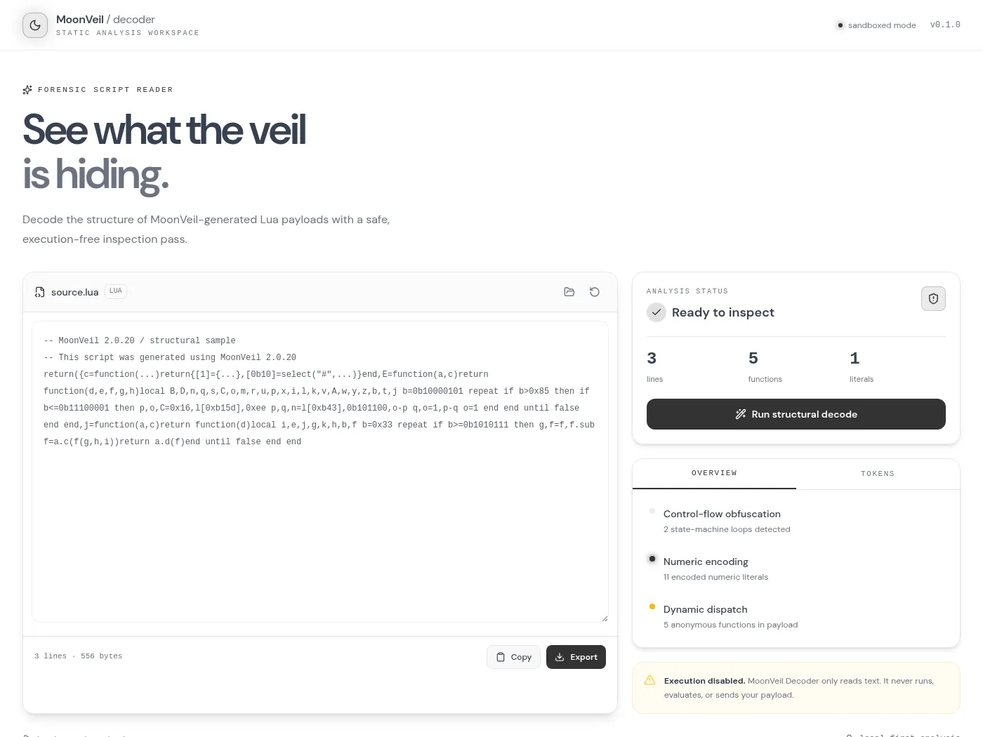 MoonVeil Script Decoder