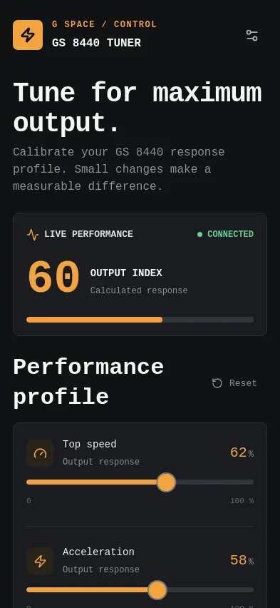 GS 8440 Tuner App