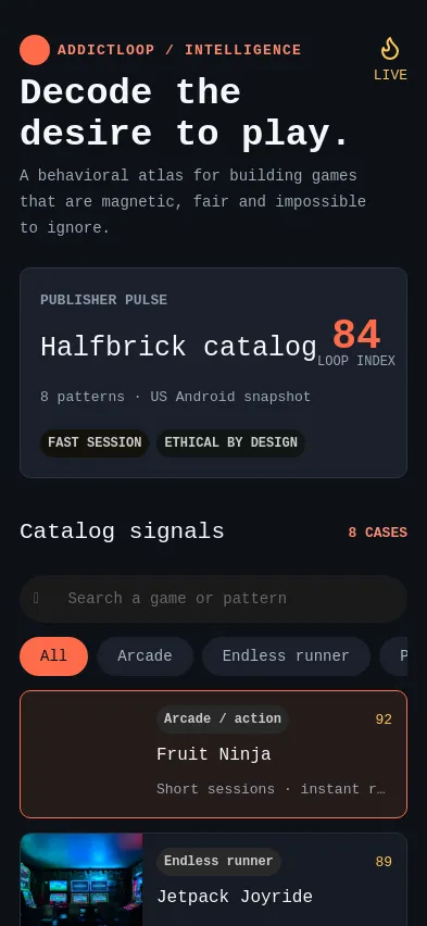 AddictLoop Analyzer