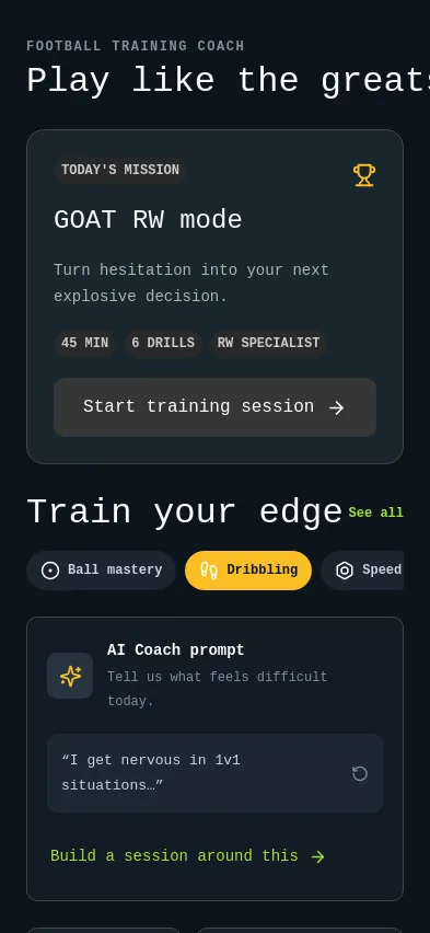 Football Training Coach