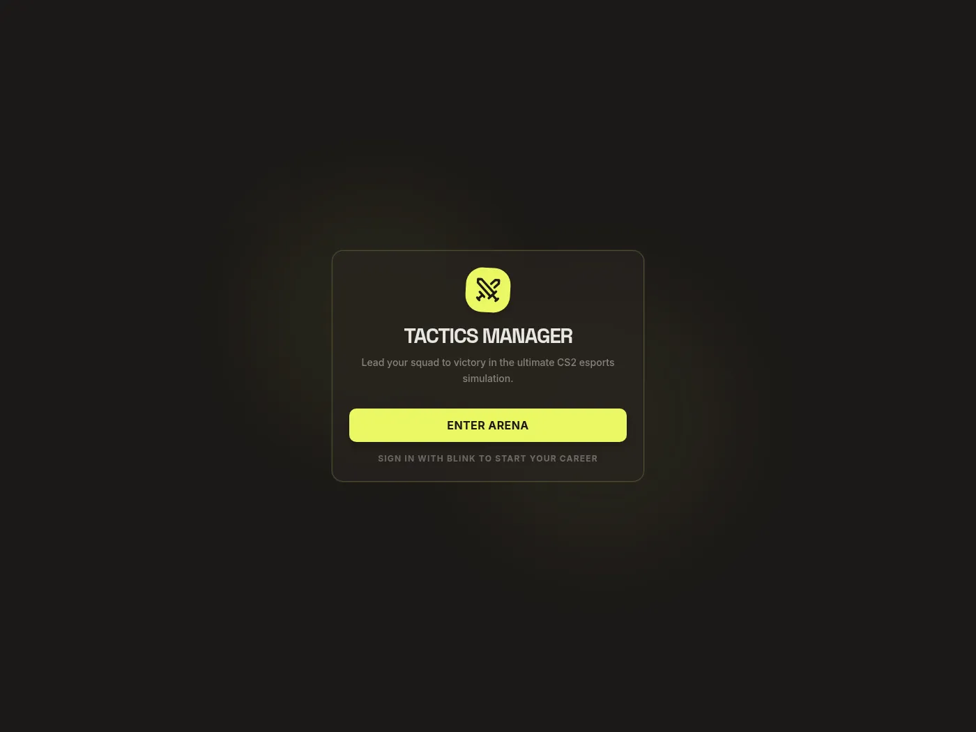 Esport Tactics Manager