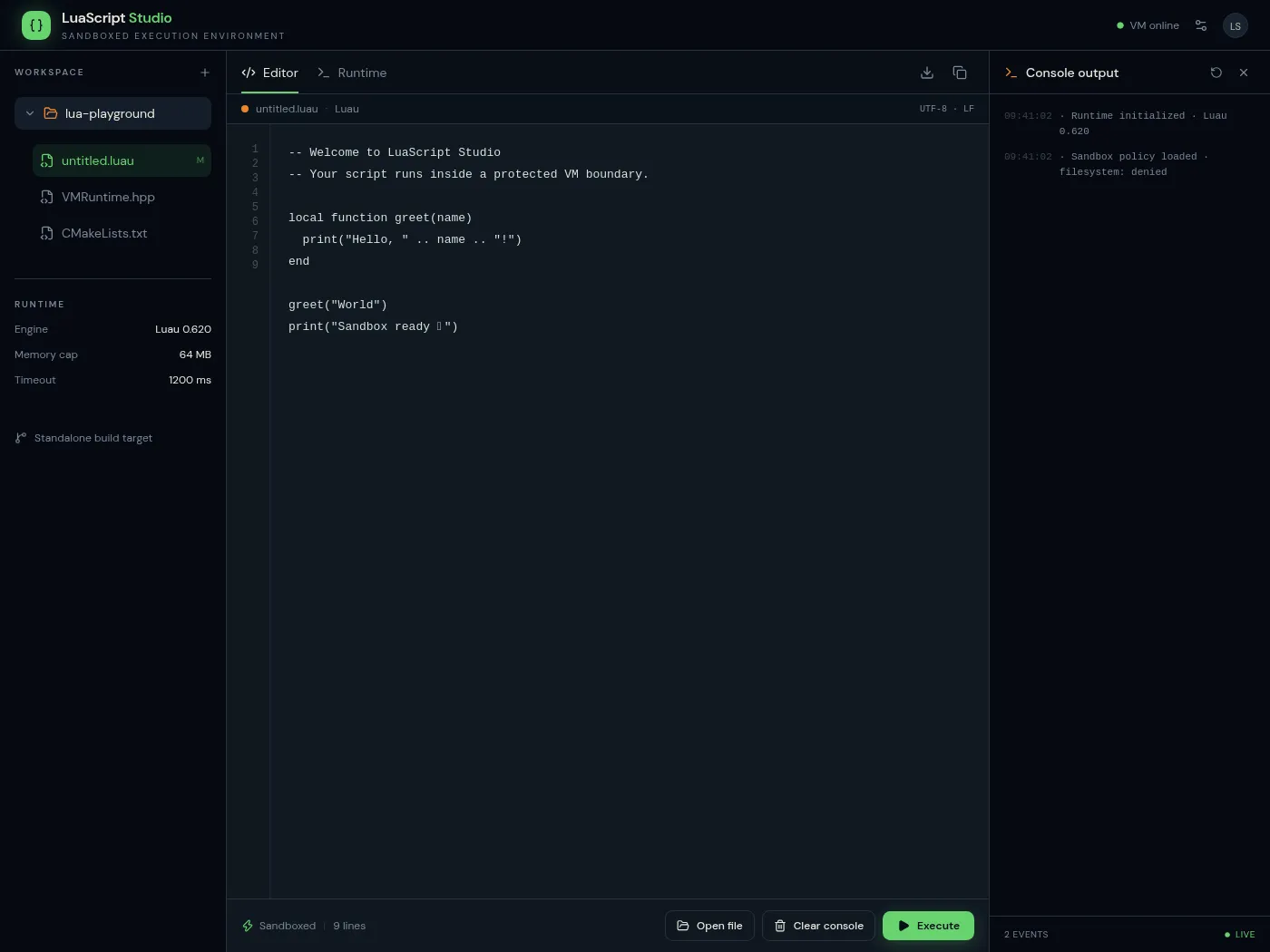 LuaScript Desktop