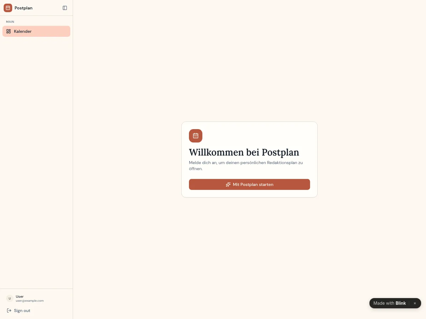 Postplan AI Kalender