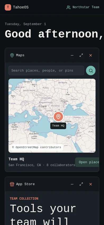 TahoeOS Browser Simulator