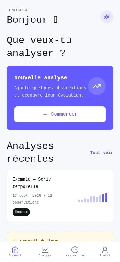 TempoWise Analytics App