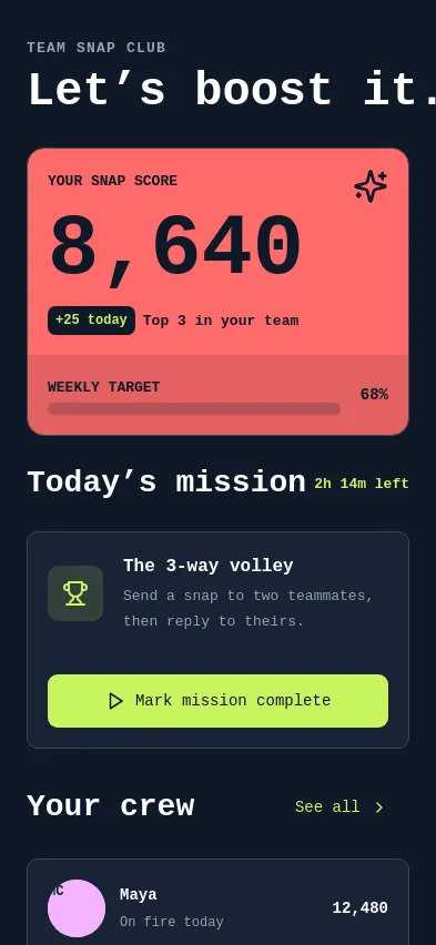 Snap Score Booster