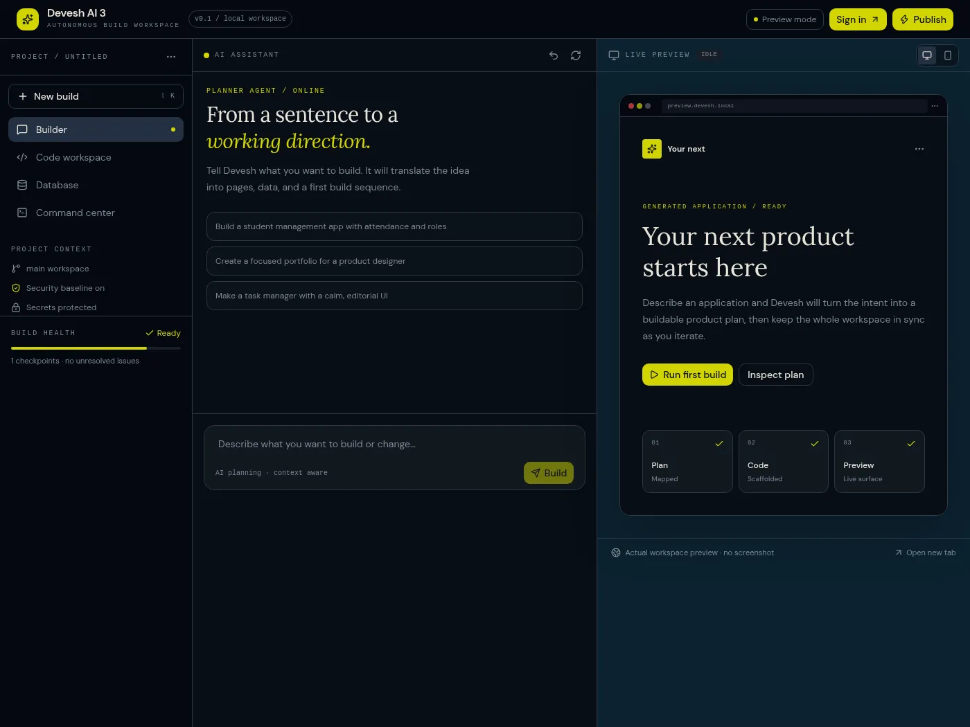Devesh AI 3 Builder