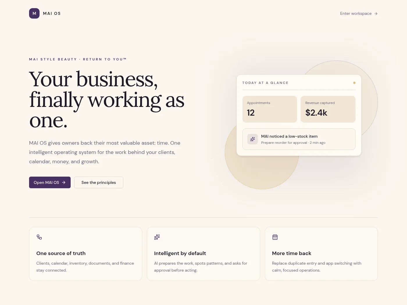 MAI OS Business Suite