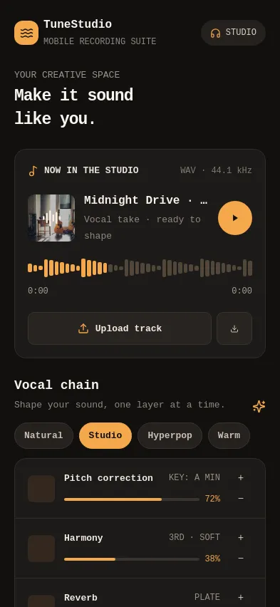 TuneStudio Mobile