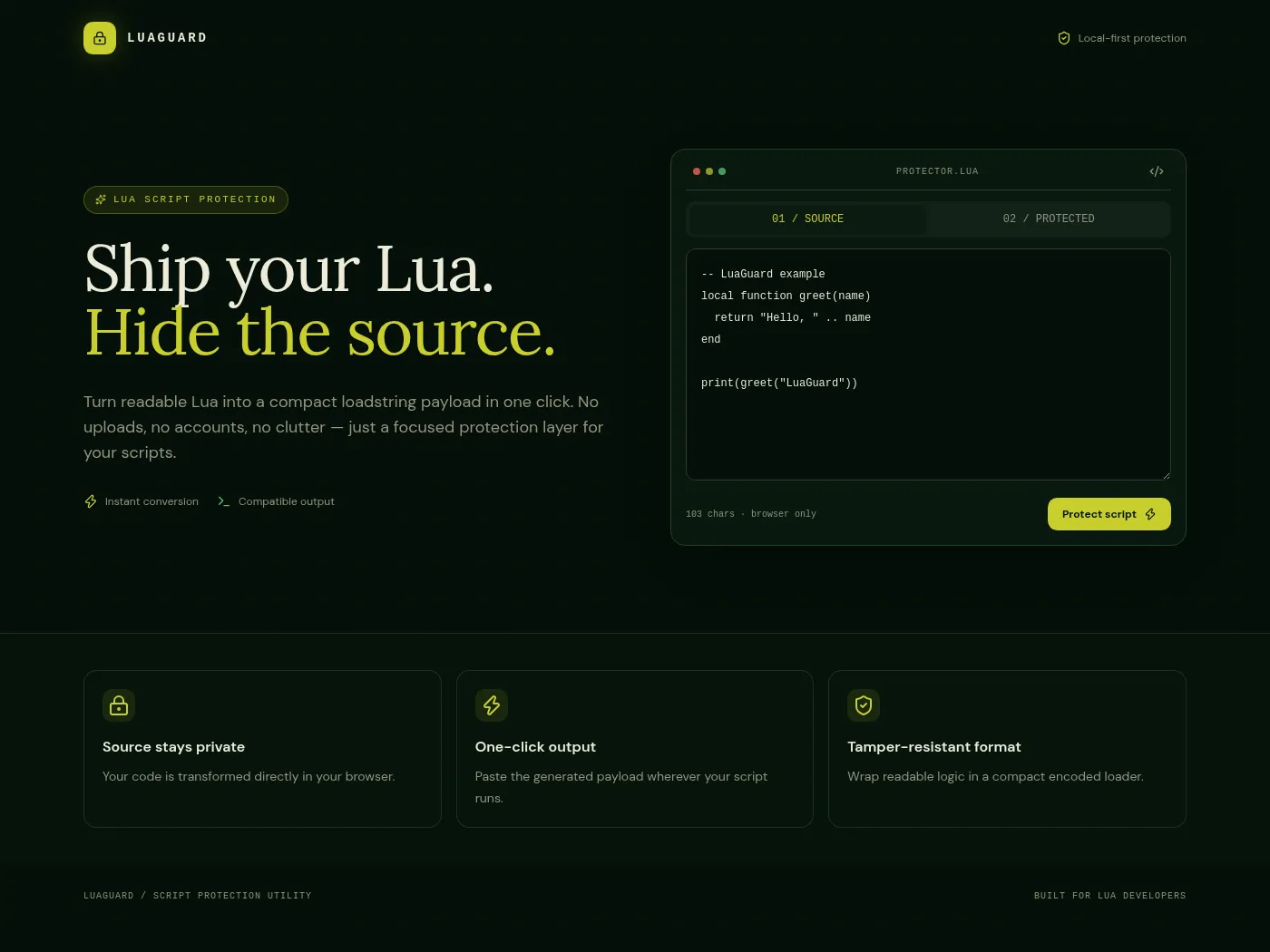 Lua Script Protector