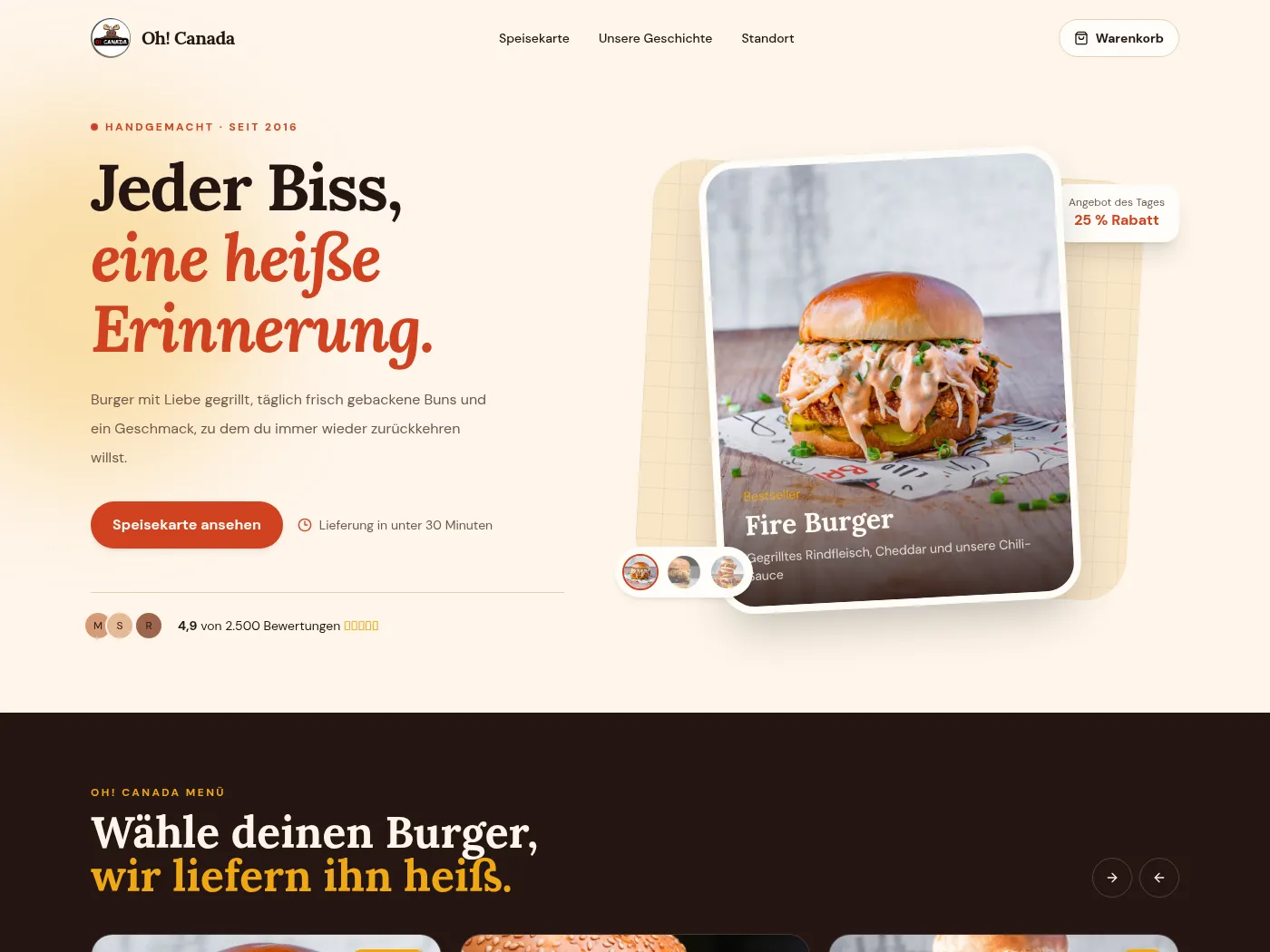 Fast Food Web Portal