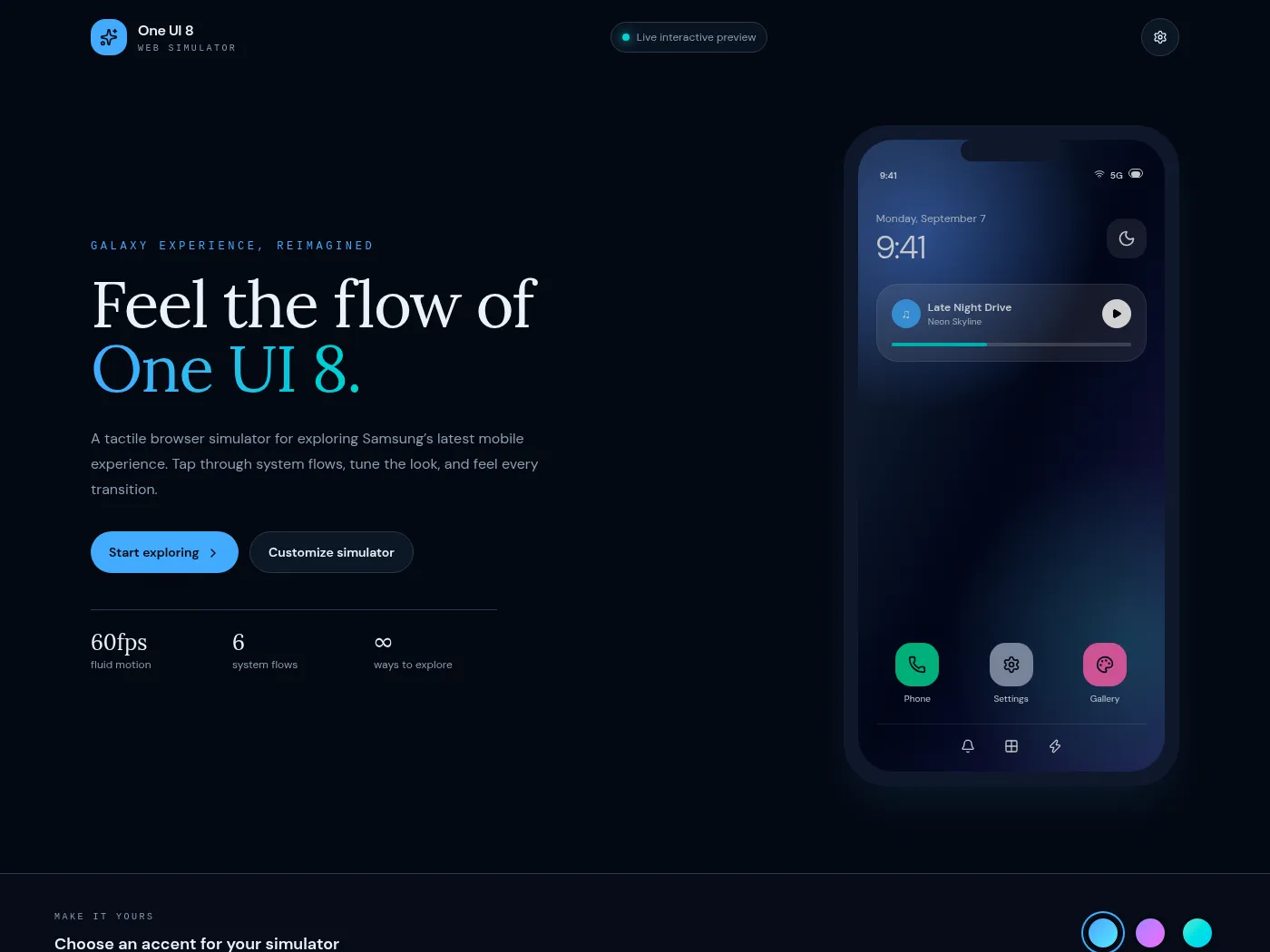One UI 8 Simulator